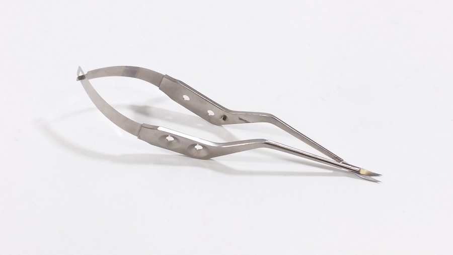 Aesculap Yasargil Micro Scissors, Curved Upwards, Bayonet shaped