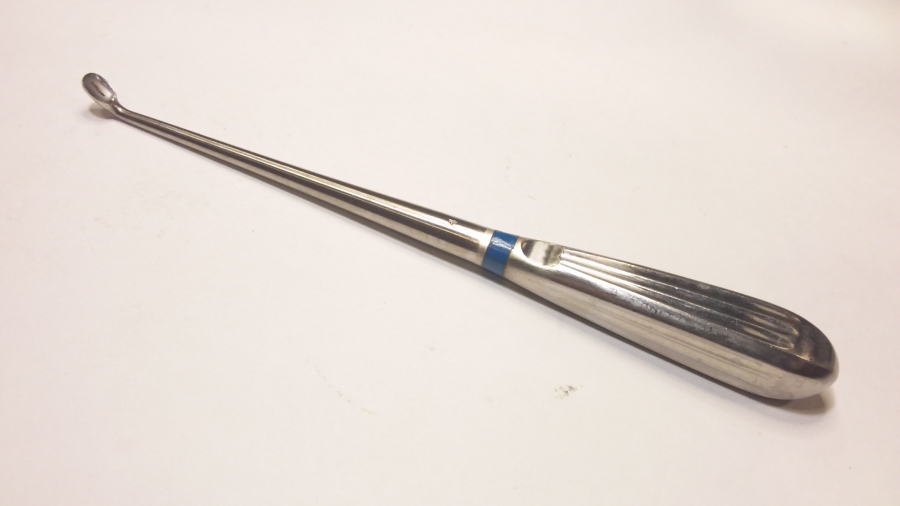 Jarit Bruns Curette #4 Cup, 9" (230mm). Angled