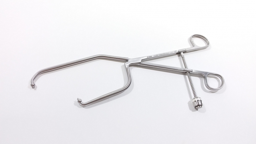 Stryker Large Offset Jaw Clamp, Curved