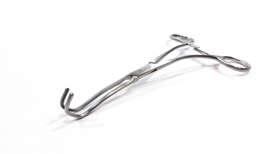 Jarit Derra Anastomosis Clamp, Curved Shanks, Curved Jaws