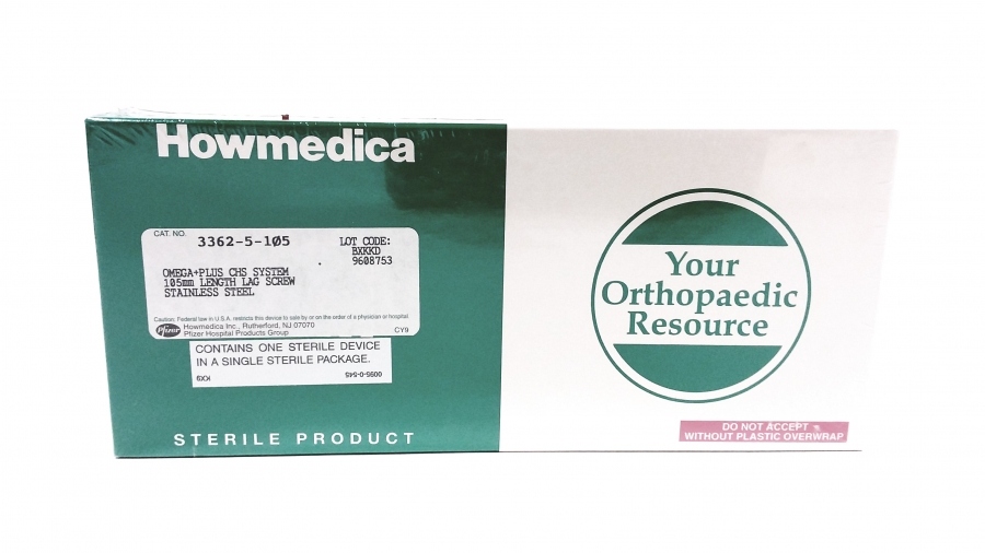 Howmedica Omega Plus Compression Hip Lag Screw 105 mm